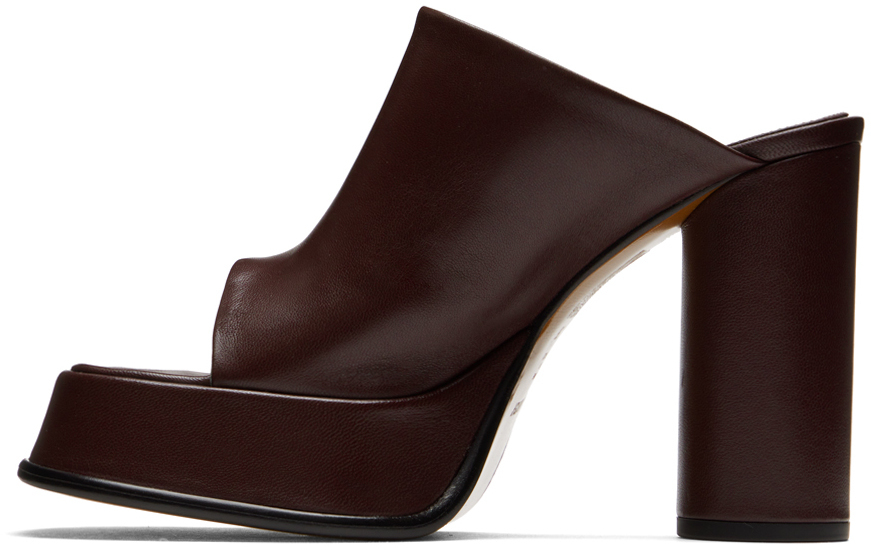 AMBUSH Brown Platform Mules Ambush