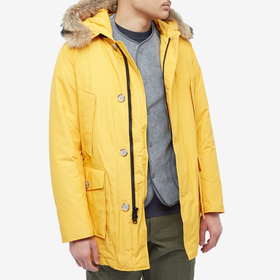 Woolrich Men's Artic Parka Jacket DF in Burnt Yellow Woolrich