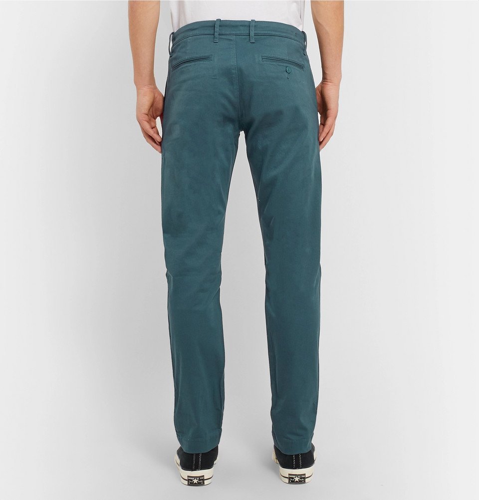 J Crew 484 Slim Fit Stretch Cotton Twill Chinos Teal J Crew