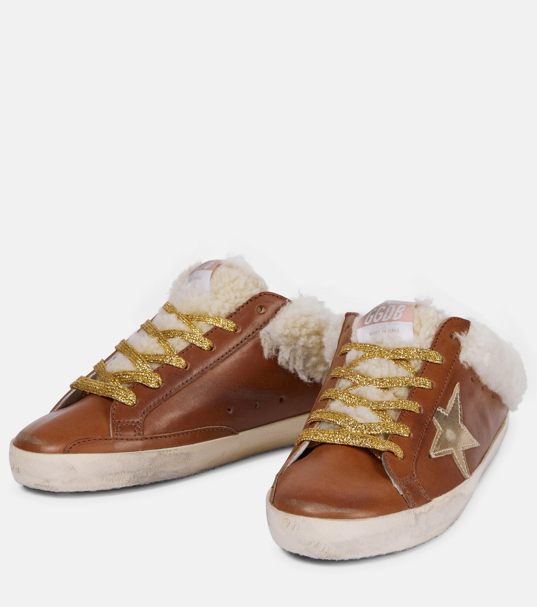 Golden Goose - Super-Star shearling-lined mules Golden Goose Deluxe Brand