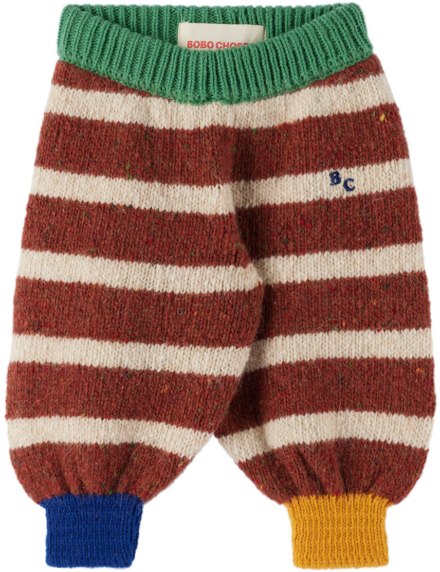 Bobo Choses Baby Brown Stripes Trousers Bobo Choses