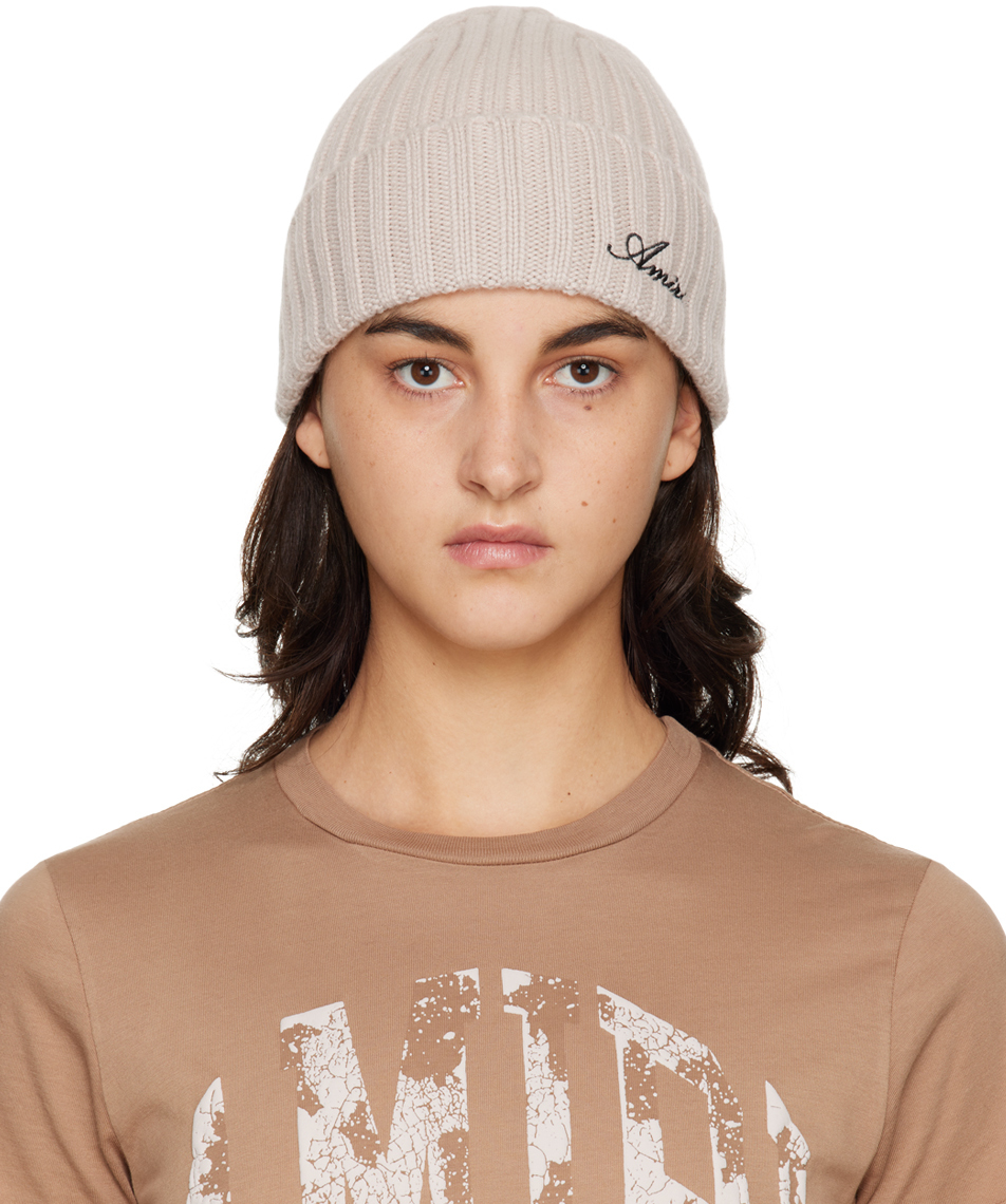 AMIRI Off-White Script Beanie Amiri