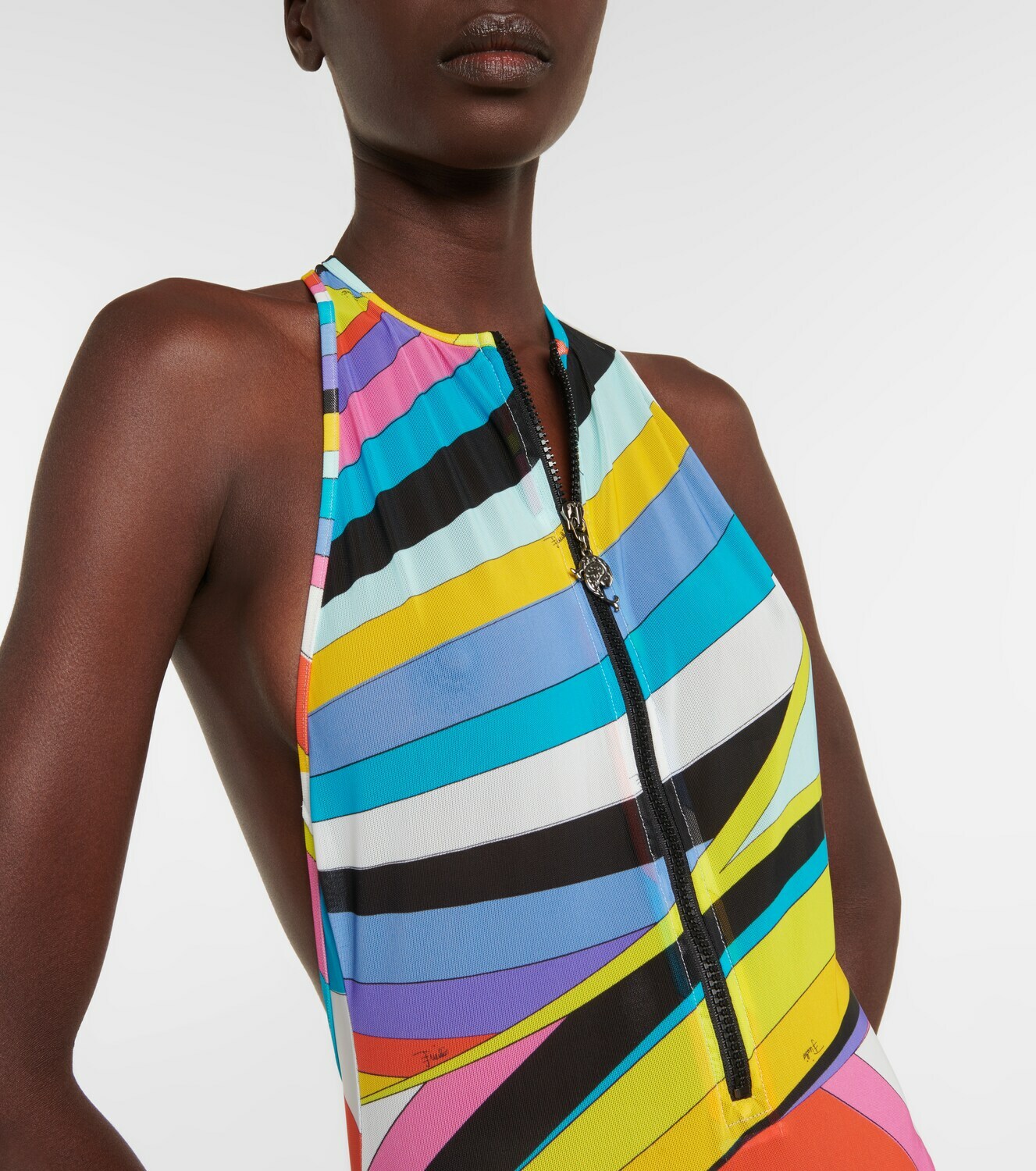 Pucci - Printed mesh swimsuit Emilio Pucci