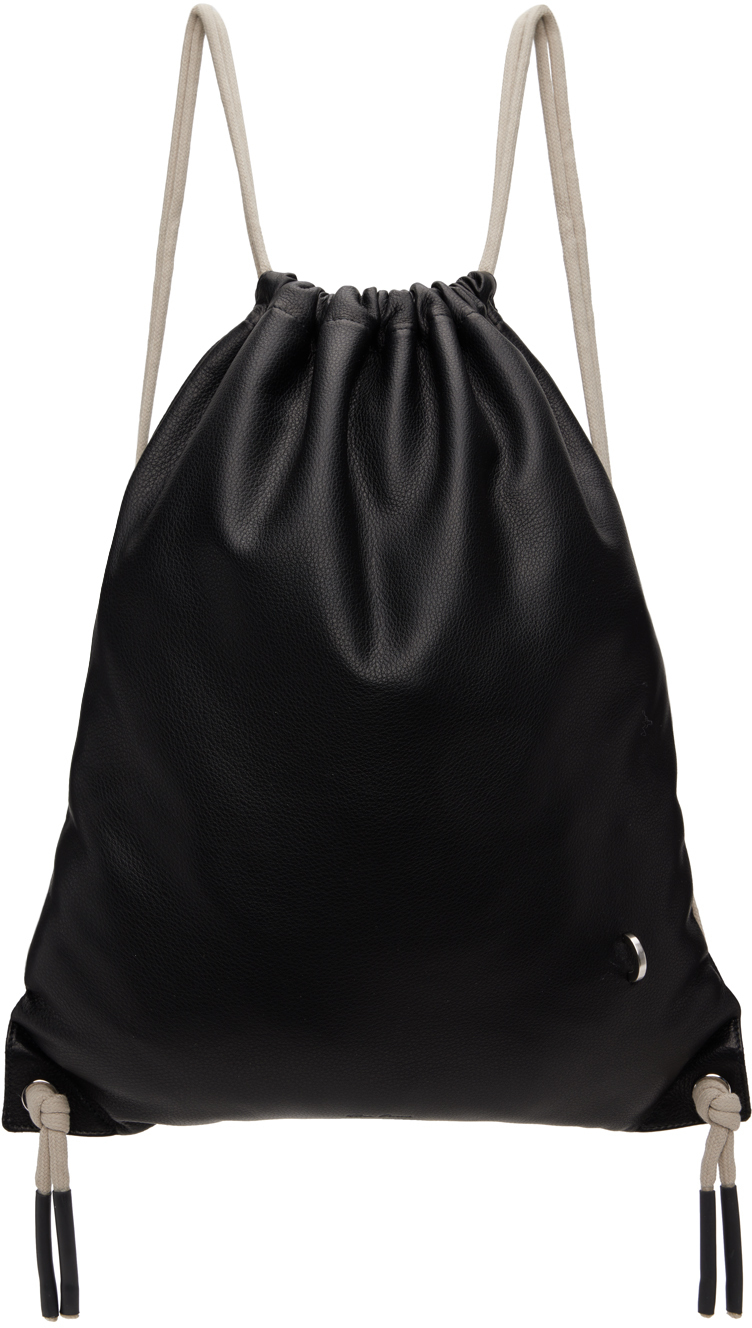Rick Owens Black Small Drawstring Backpack Rick Owens