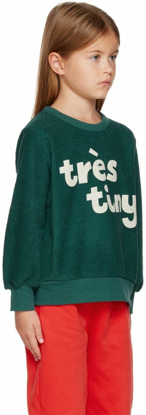 TINYCOTTONS Kids Green 'Très Tiny' Sweatshirt TINYCOTTONS