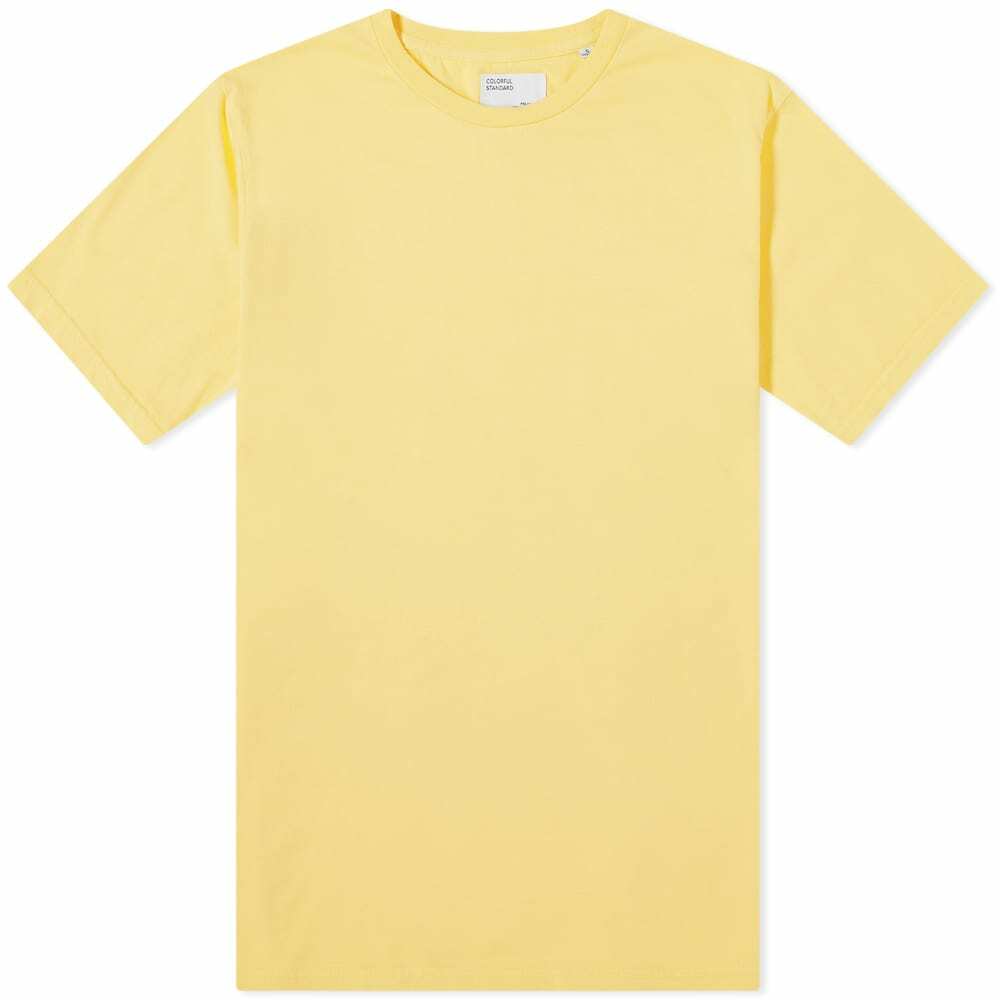 Colorful Standard Men's Classic Organic T-Shirt in Lemon Yellow ...