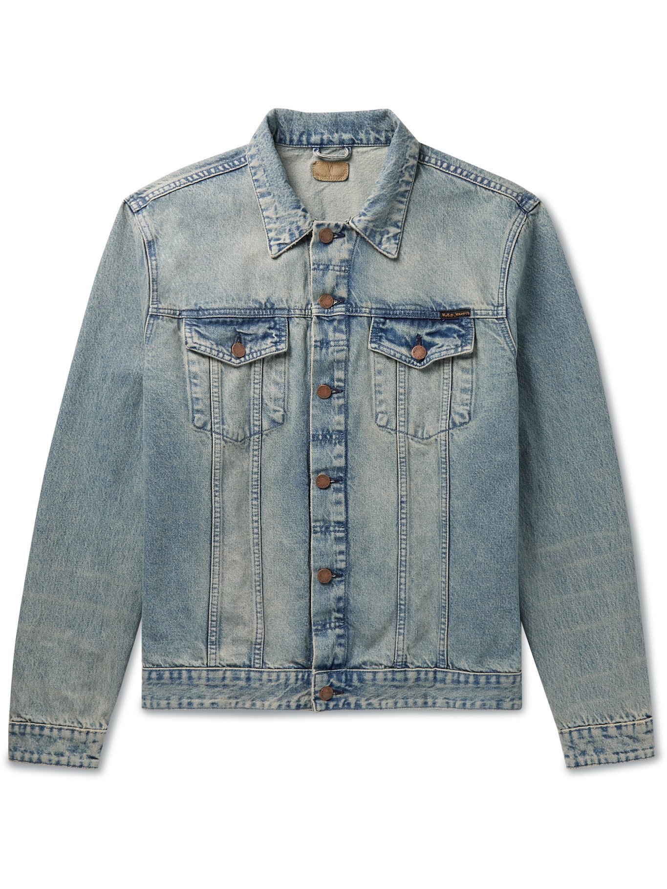 NUDIE JEANS - Jerry Dusty Days Organic Denim Jacket - Blue - XS Nudie ...