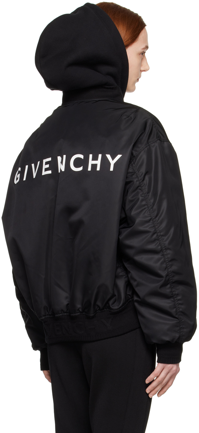Givenchy Black Insulated Bomber Jacket Givenchy