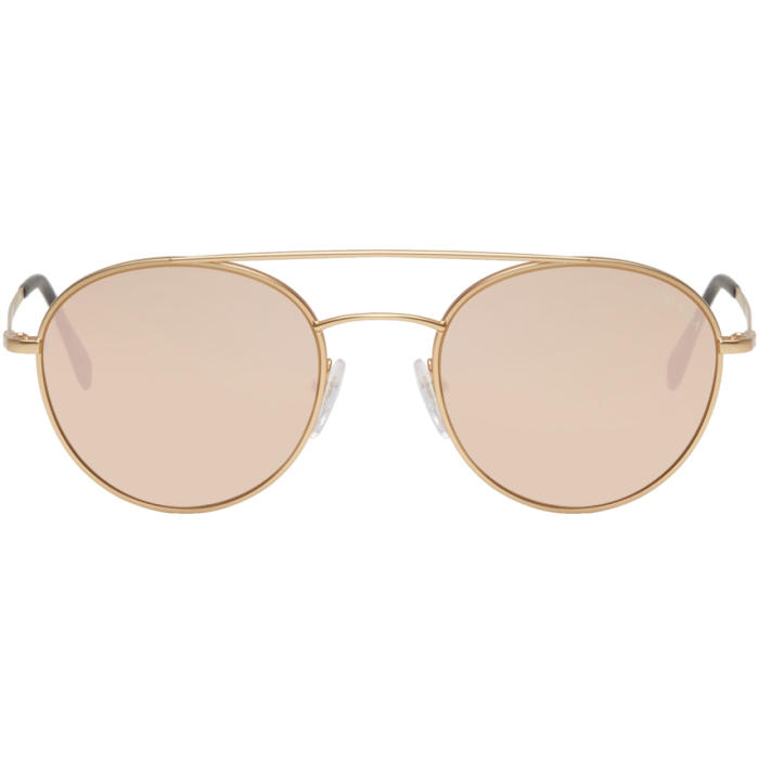 Prada Gold Aviator Sunglasses Prada