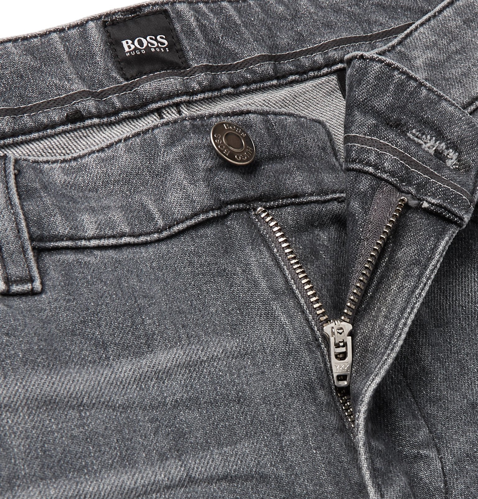 Hugo Boss - Delaware Slim-Fit Stretch-Denim Jeans - Gray Hugo Boss