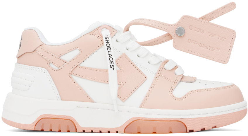Off-White White & Pink 'Out Of Office' Sneakers Off-White