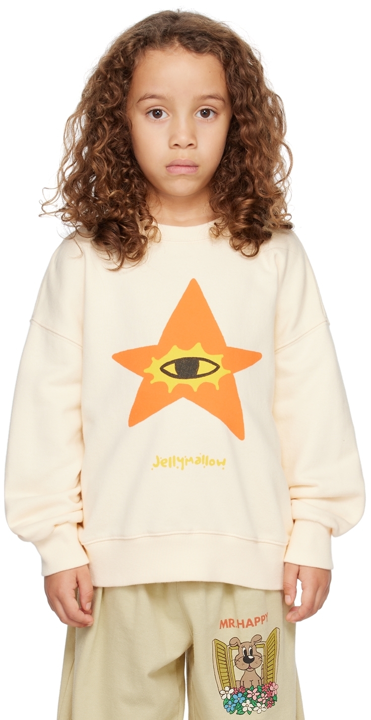 Jellymallow Kids Off-White Eagle Eye Sweatshirt Jellymallow
