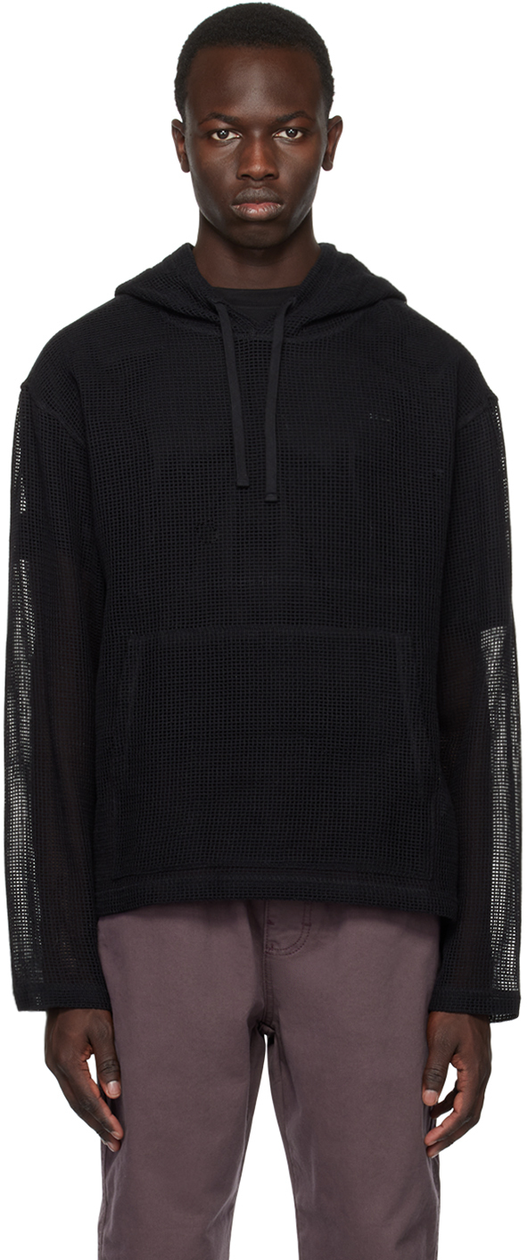 Stüssy Black Drawstring Hoodie Stussy