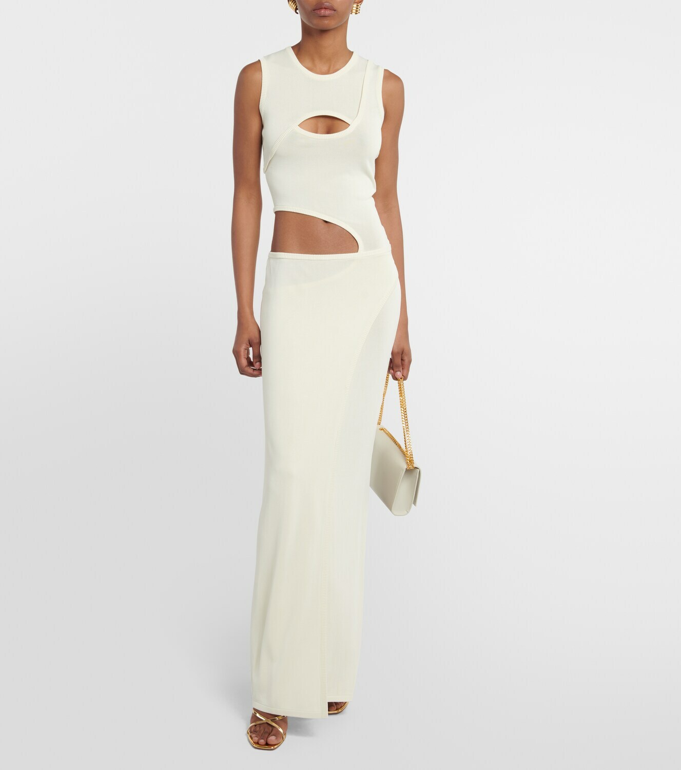 Aya Muse - Marmo cutout knit maxi dress Aya Muse
