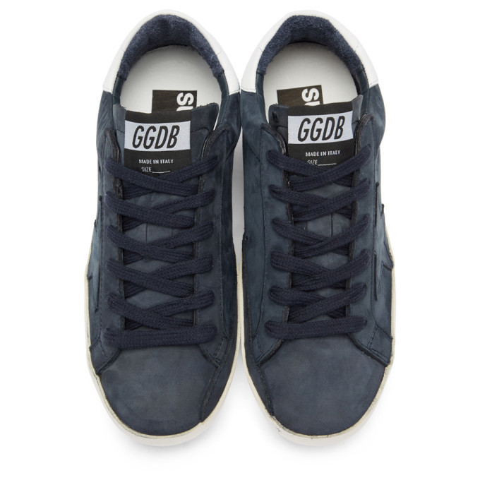 Golden Goose Blue Superstar Sneakers Golden Goose Deluxe Brand