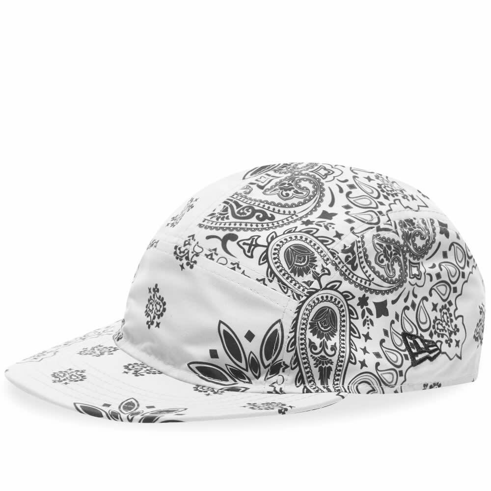 New Era Sam Reversible Paisley Camper Cap in Ivory New Era Cap
