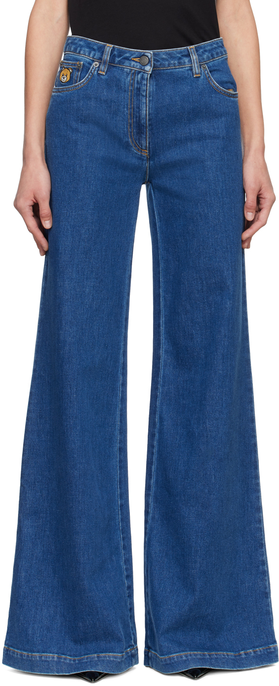 Moschino Blue Flared Jeans Moschino