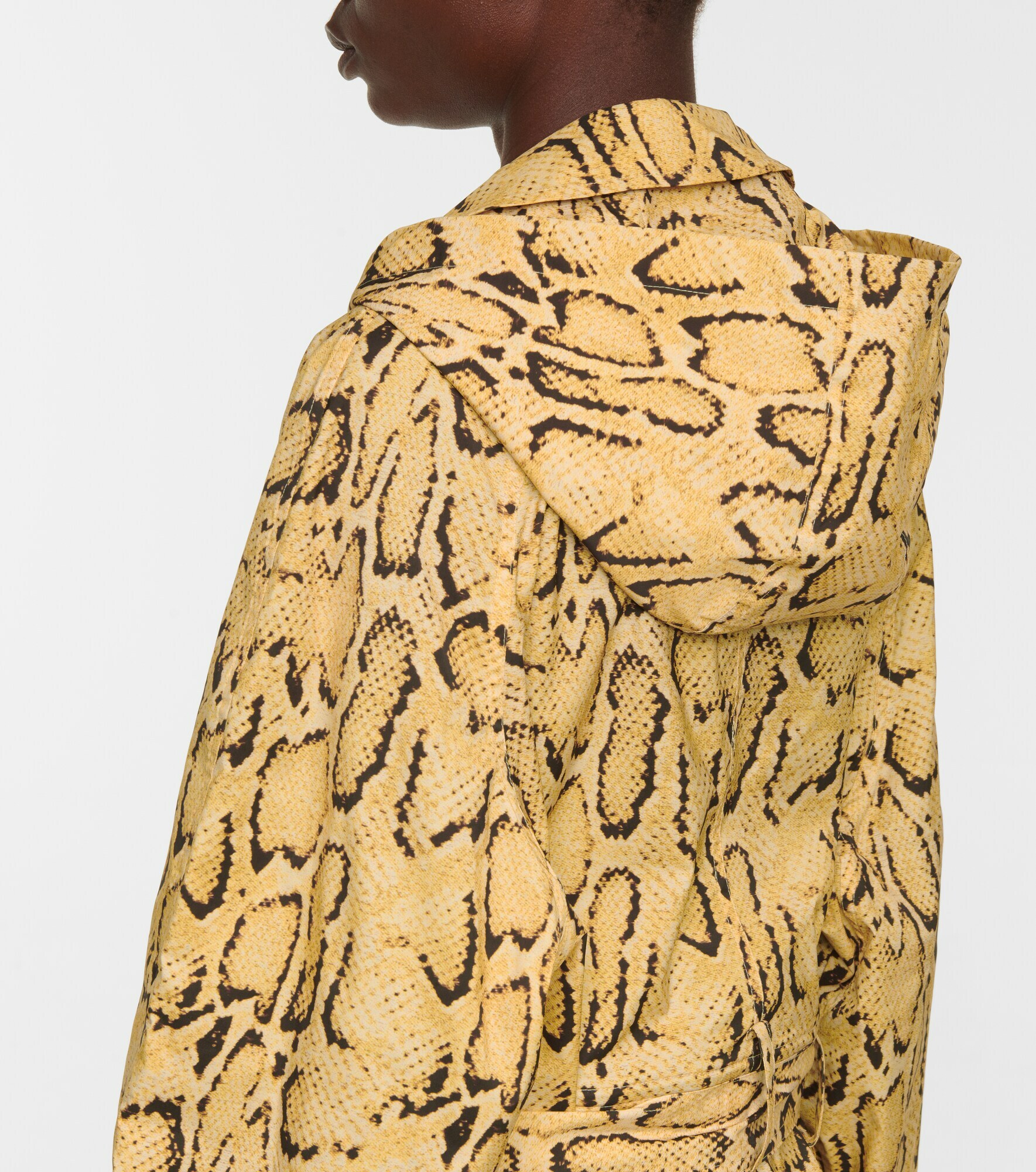 Frame - Python-print trench coat Frame Denim