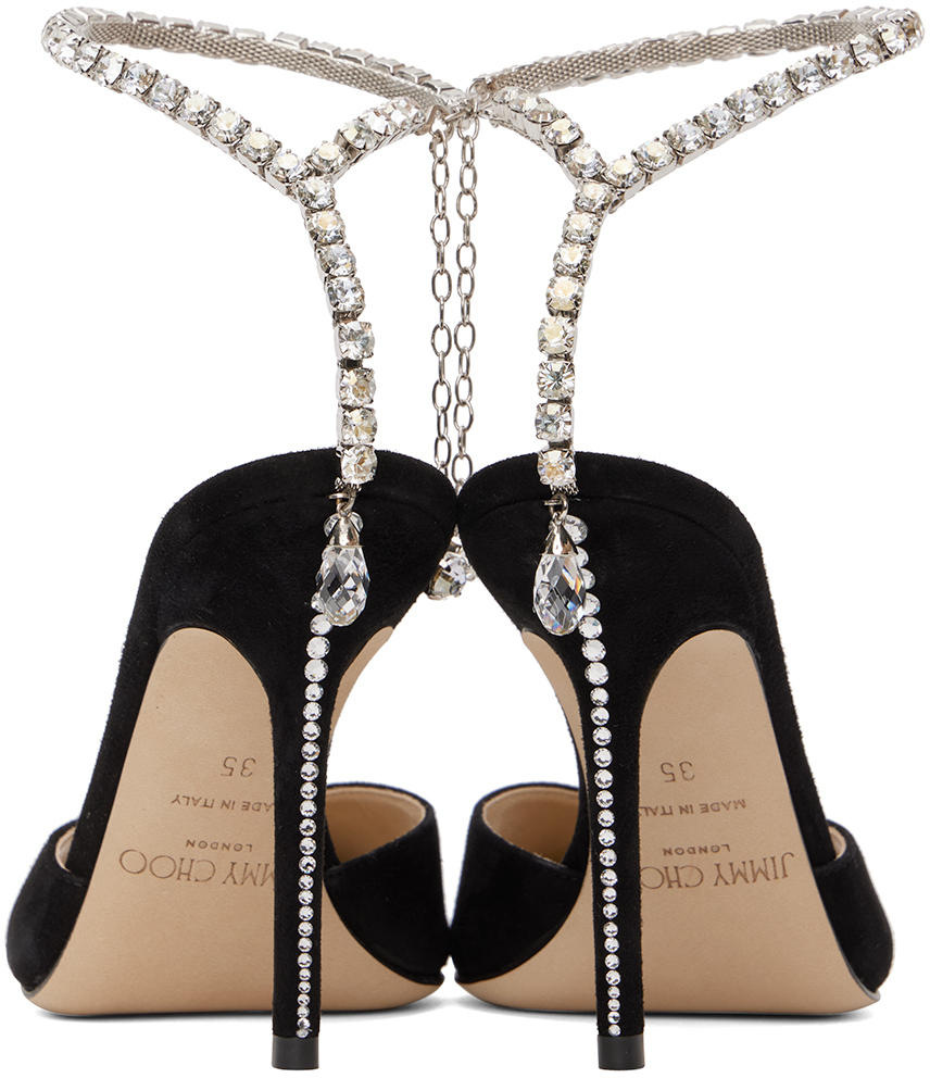 Jimmy Choo Black Saeda 100 Sandals Jimmy Choo