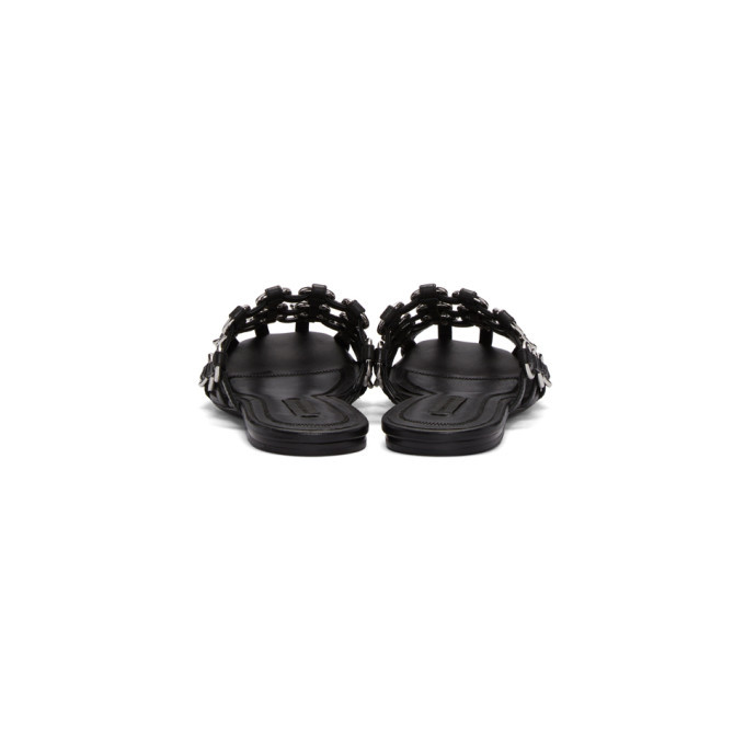 Alexander Wang Black Amelia Ring Cage Slippers Alexander Wang