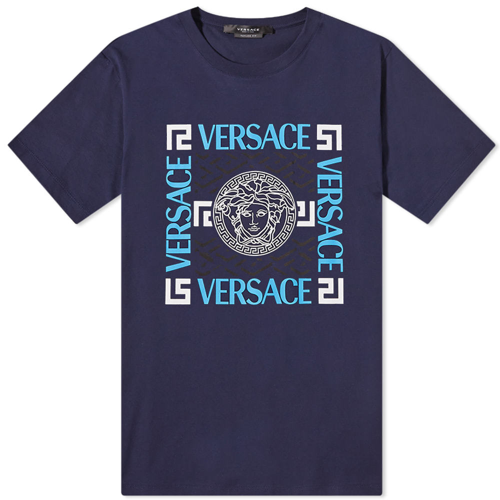 Versace Grid Logo Tee Versace