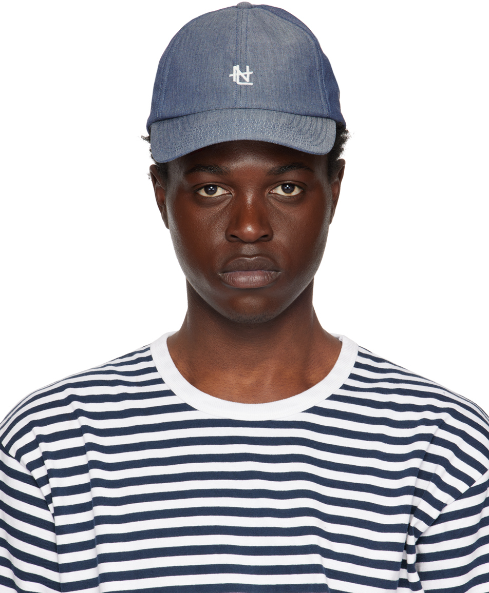 Nanamica Blue Embroidered Cap Nanamica
