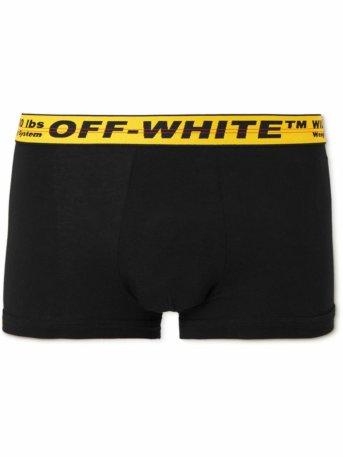 Off-White - Stretch-Cotton Boxer Briefs - Black Off-White