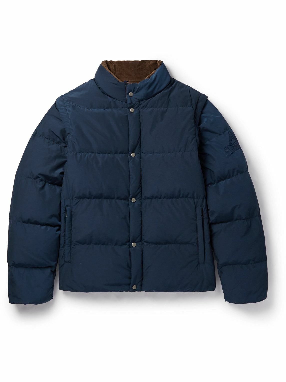 Holubar - Convertible Quilted Padded Shell Down Jacket - Blue Holubar