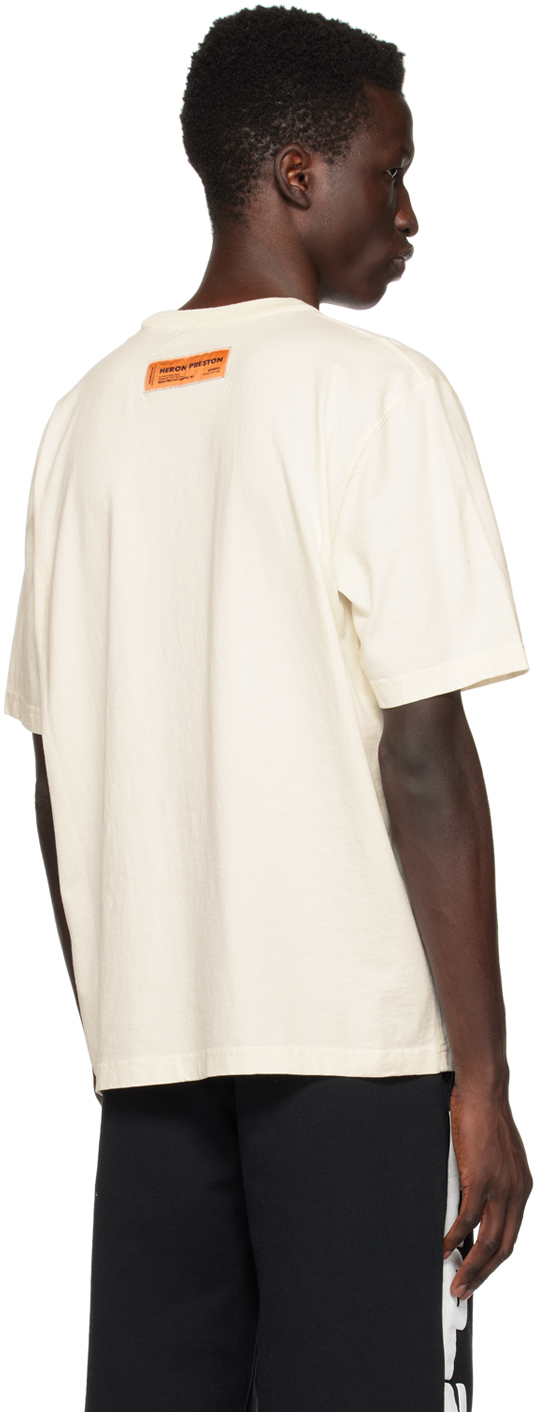 Heron Preston White Misprinted T-Shirt Heron Preston