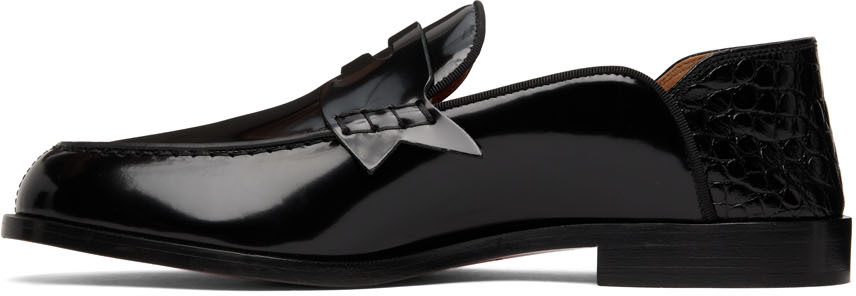 Christian Louboutin Black Penny No Back Loafers Christian Louboutin