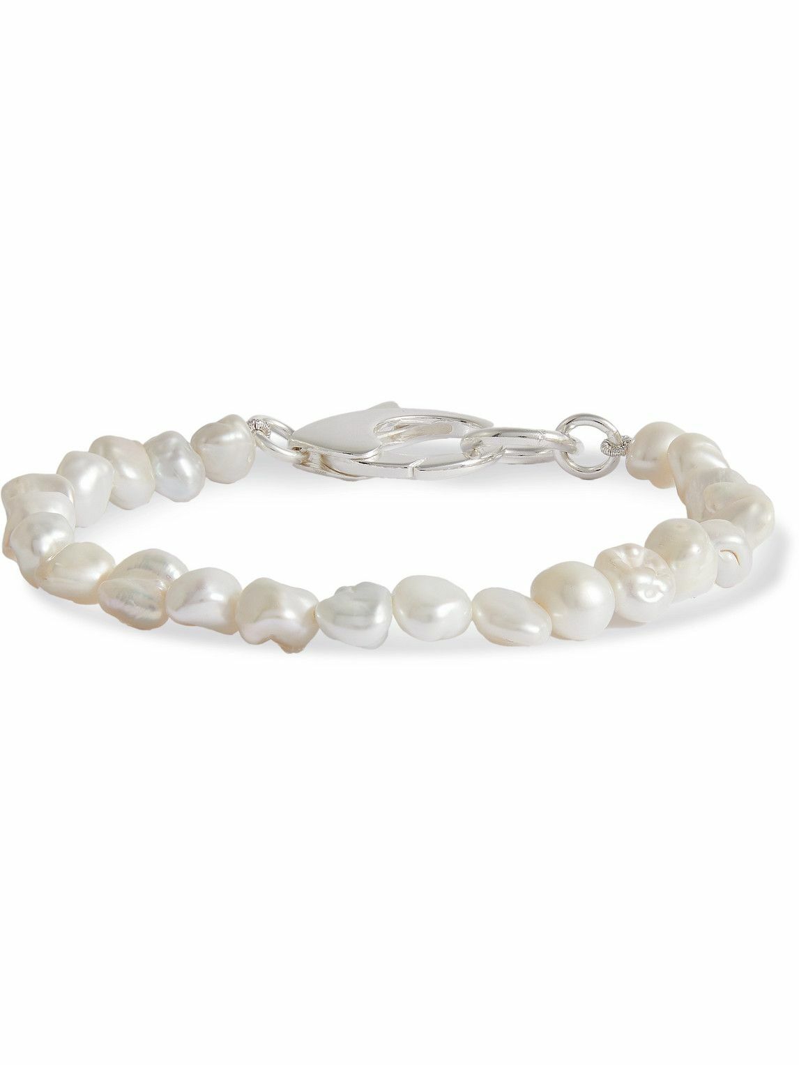 Hatton Labs - Gnocchi Silver Pearl Bracelet - White Hatton Labs