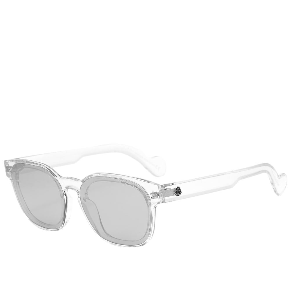 Moncler Men's ML0086 Sunglasses in Crystal/Mirror Moncler