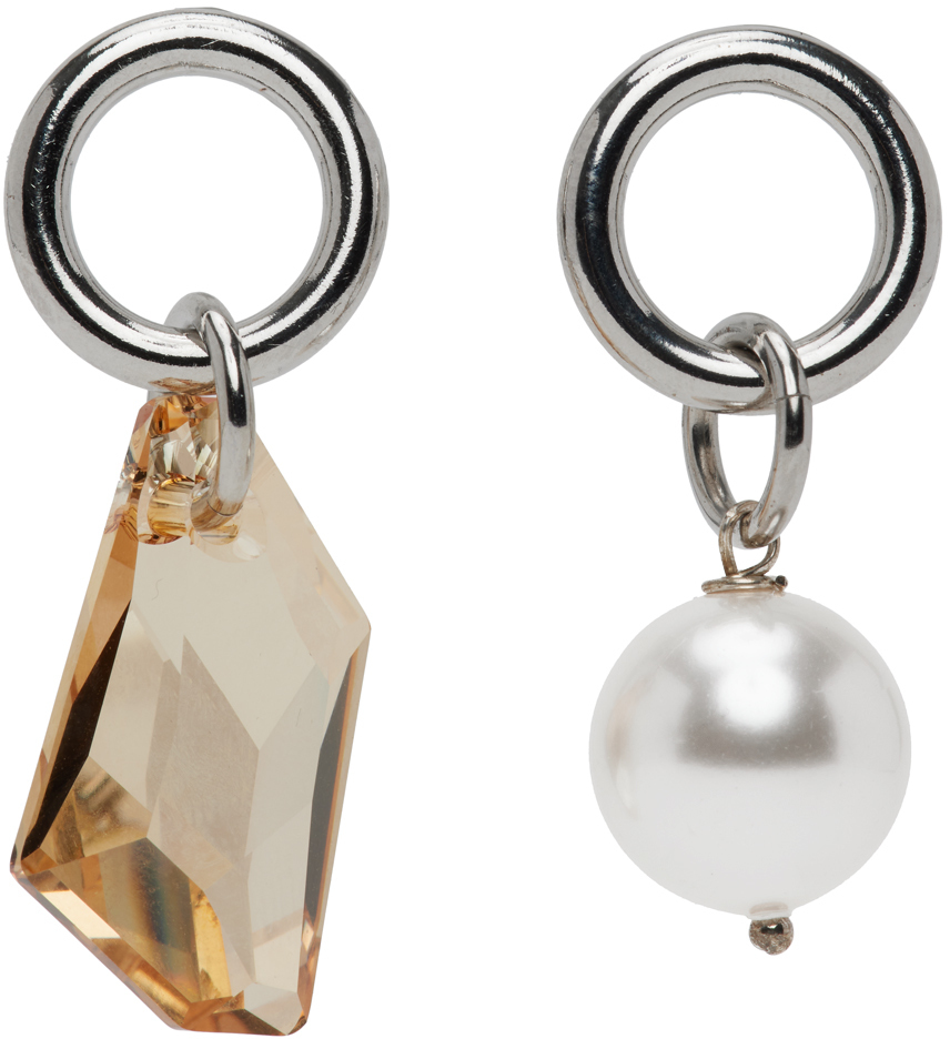 Justine Clenquet Silver Laura Earrings Justine Clenquet