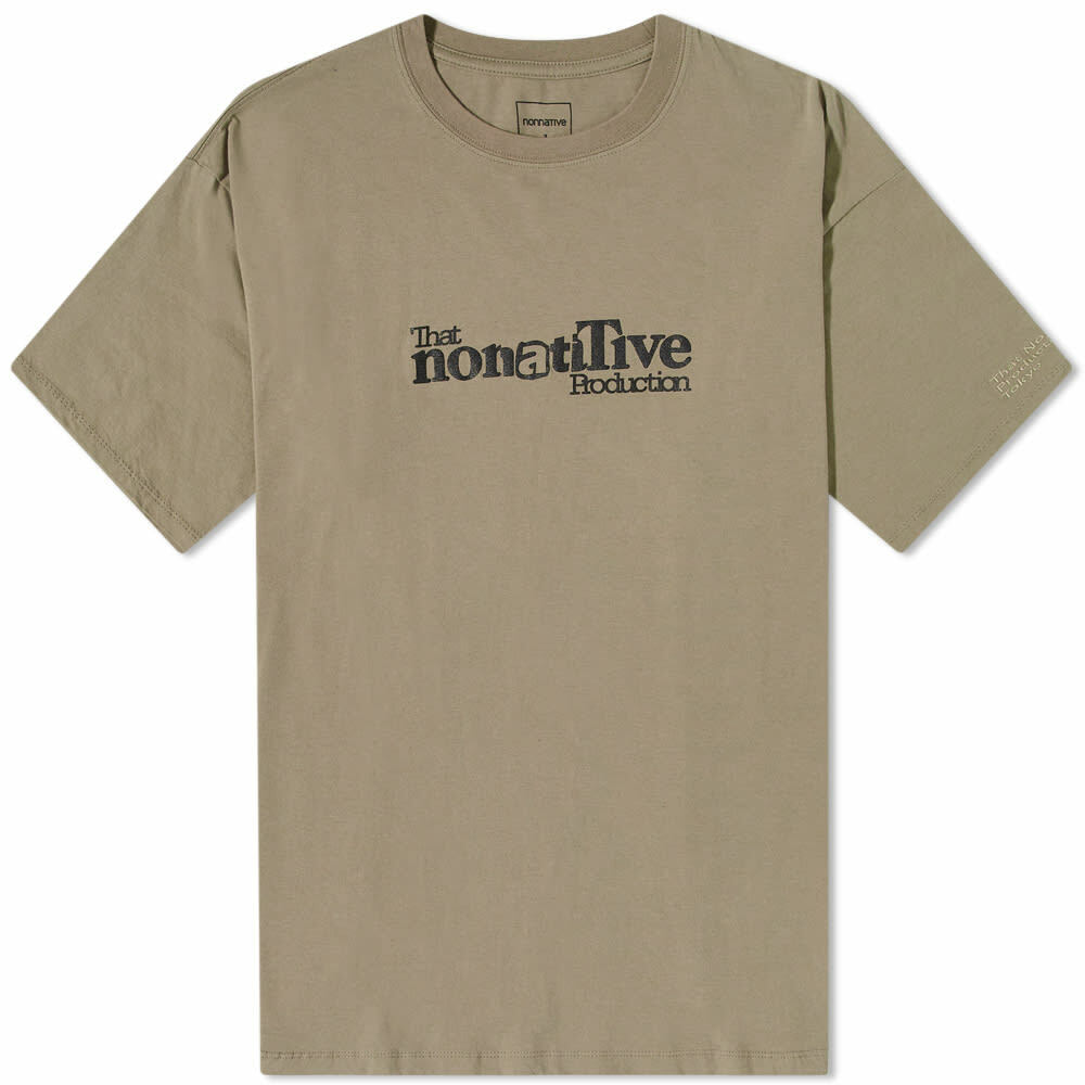 Nonnative Men's Dweller TNP 3 T-Shirt in Taupe Nonnative