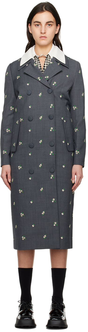 Shushu/Tong Gray Floral Coat Shushu/Tong