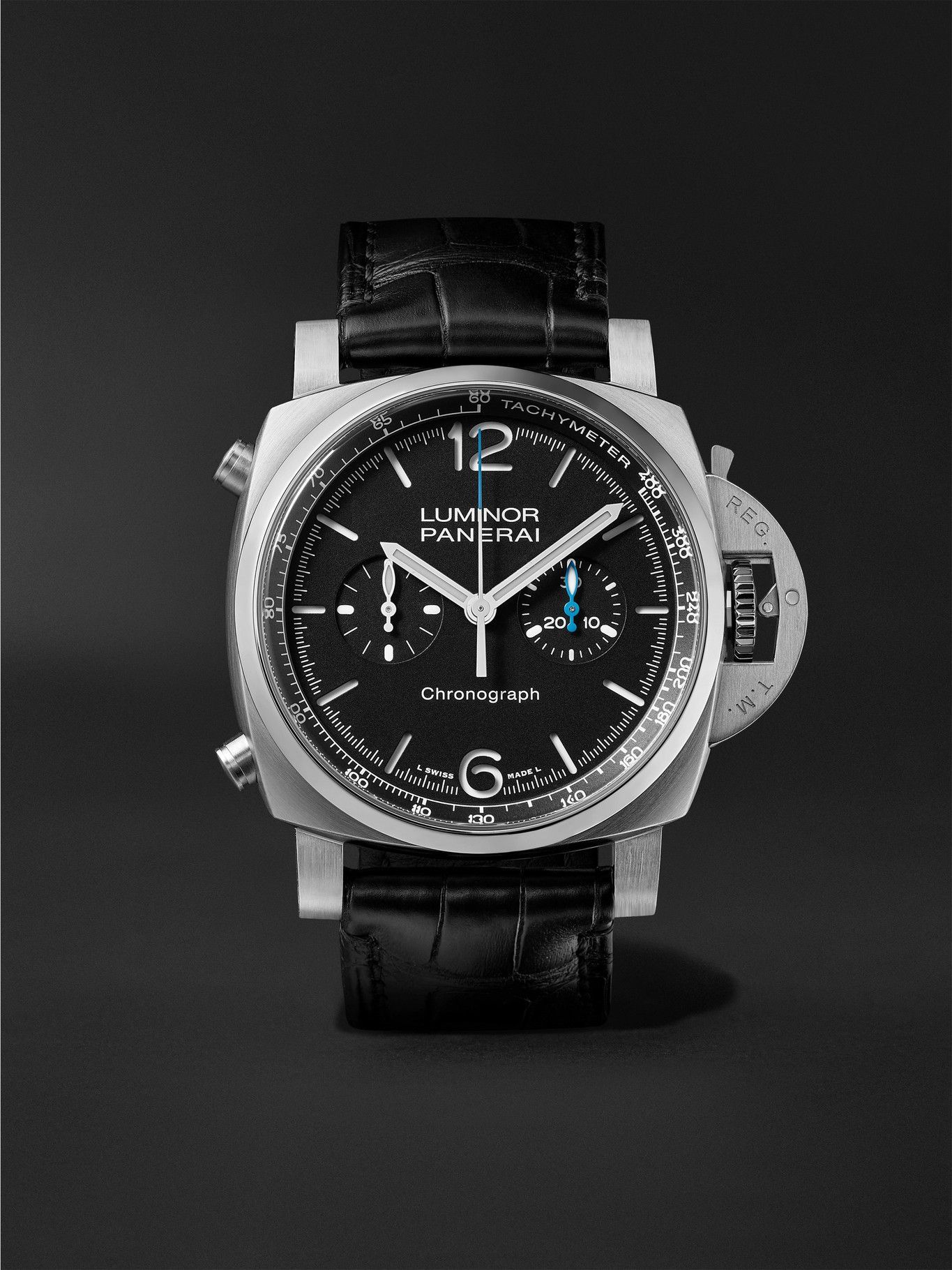 Panerai - Luminor Chrono Automatic Chronograph 44mm Stainless Steel and ...