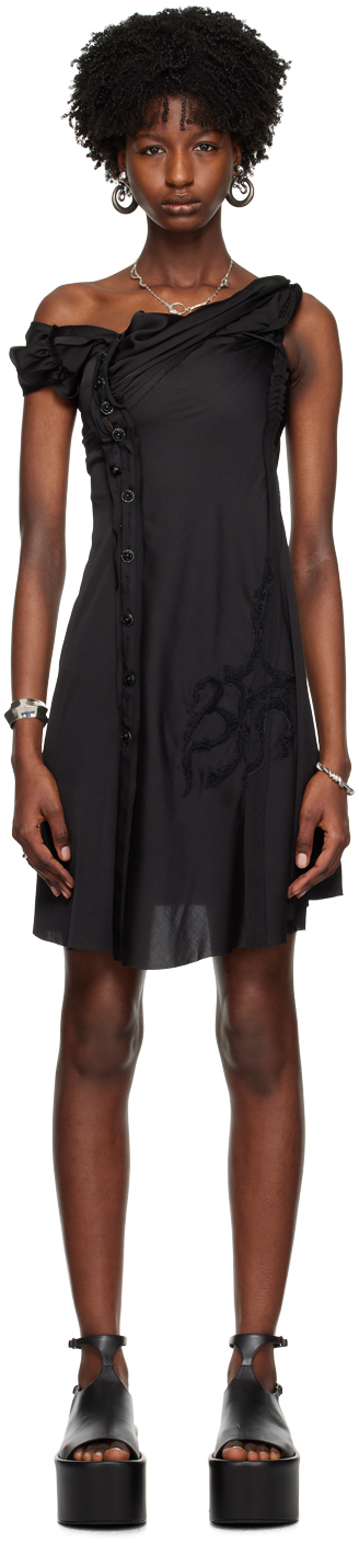 Hyein Seo Black Prom Midi Dress Hyein Seo