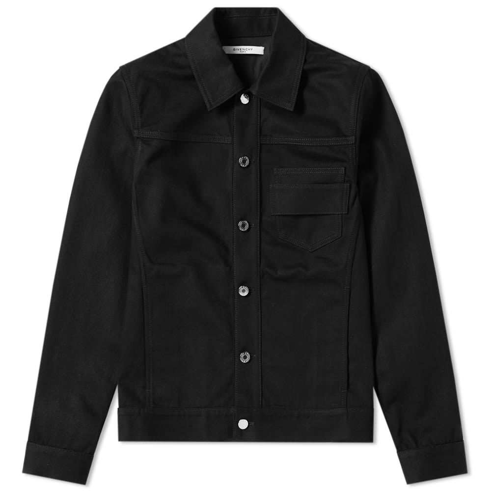 Givenchy Paris Embroidered Denim Jacket Black Givenchy
