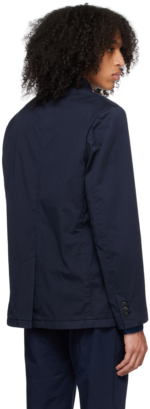 Sunspel Navy Unstructured Blazer Sunspel
