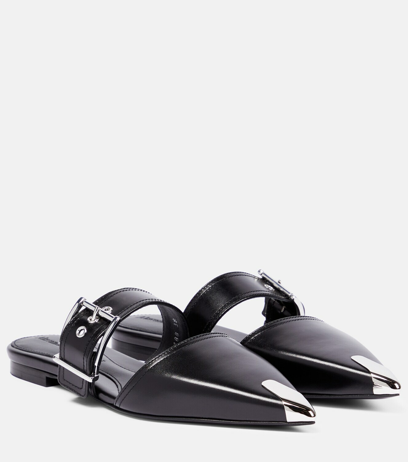 Alexander McQueen - Punk leather mules Alexander McQueen