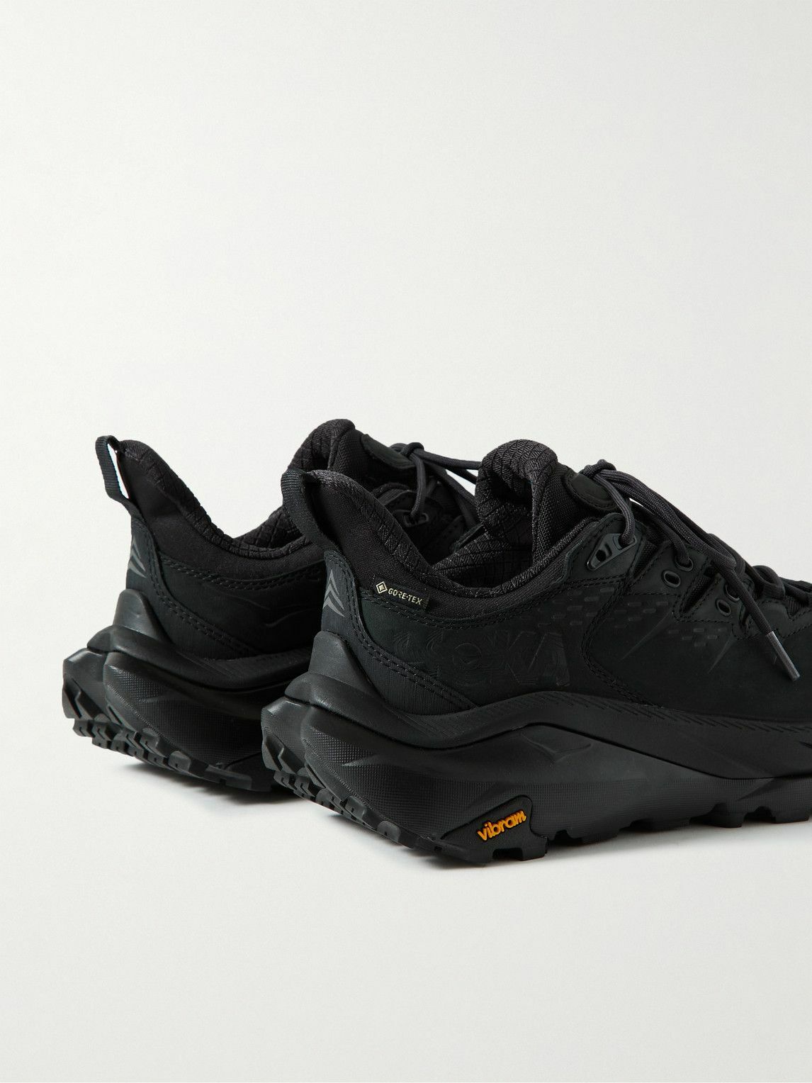 Hoka One One - Kaha 2 Low GTX GORE-TEX® and Canvas-Trimmed Nubuck ...