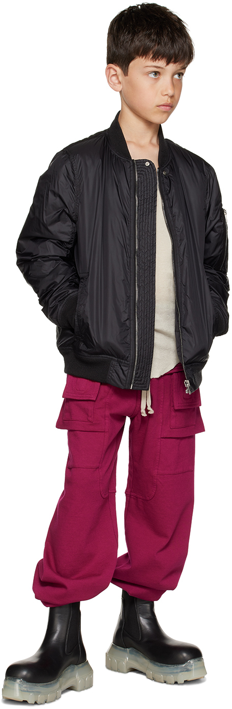 Rick Owens Kids Pink Creatch Cargo Pants Rick Owens