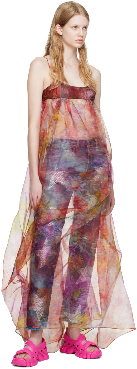 Collina Strada Red Imogen Maxi Dress Collina Strada