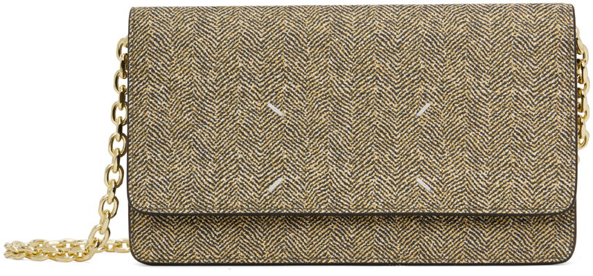 Maison Margiela Brown Large Chain Wallet Bag Maison Margiela