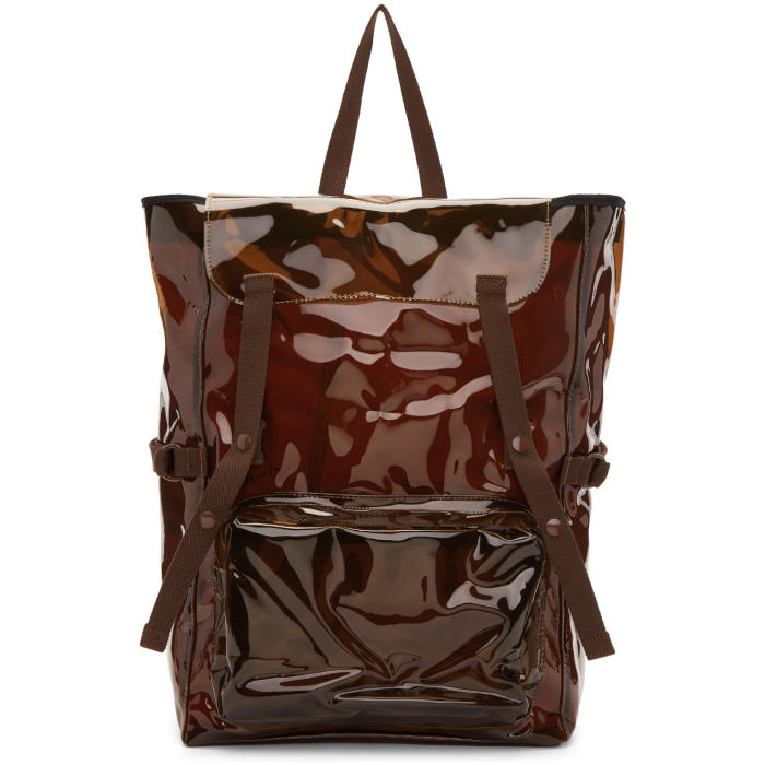 Raf Simons Brown Eastpak Edition Volume Topload Backpack Raf Simons