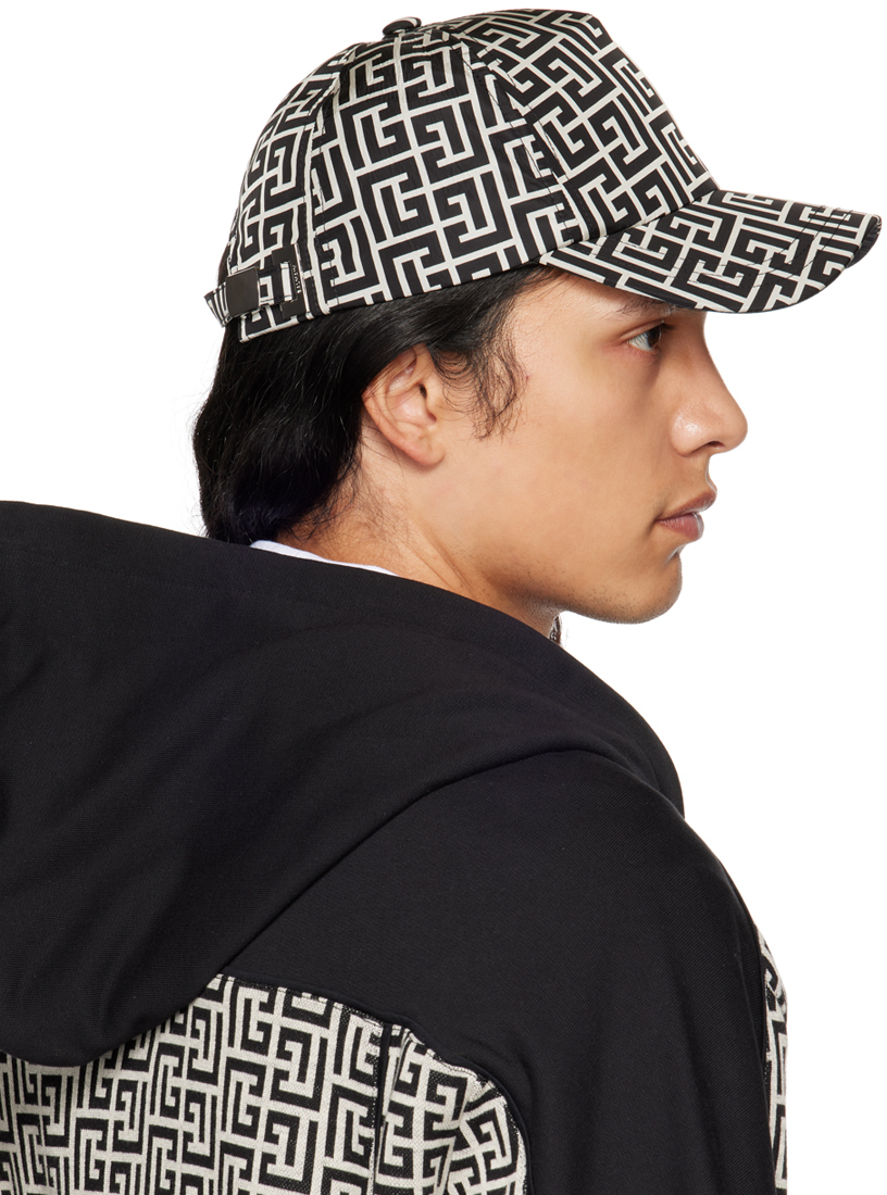 Balmain Black Monogram cap Balmain