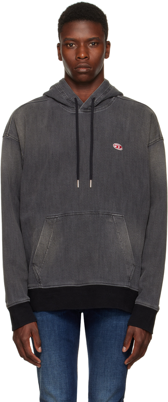 Diesel Gray D-Um Hoodie Diesel