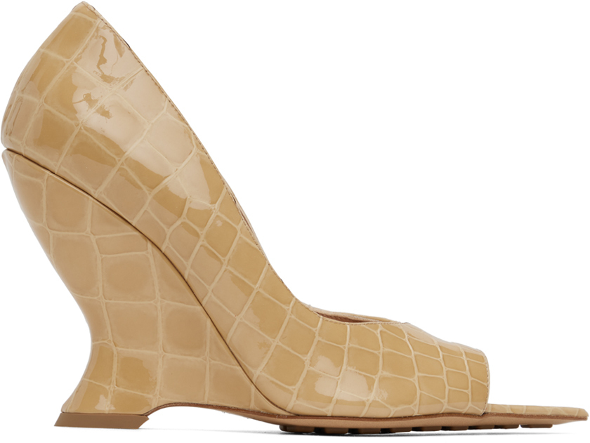 Bottega Veneta Beige Punta Heeled Sandals Bottega Veneta