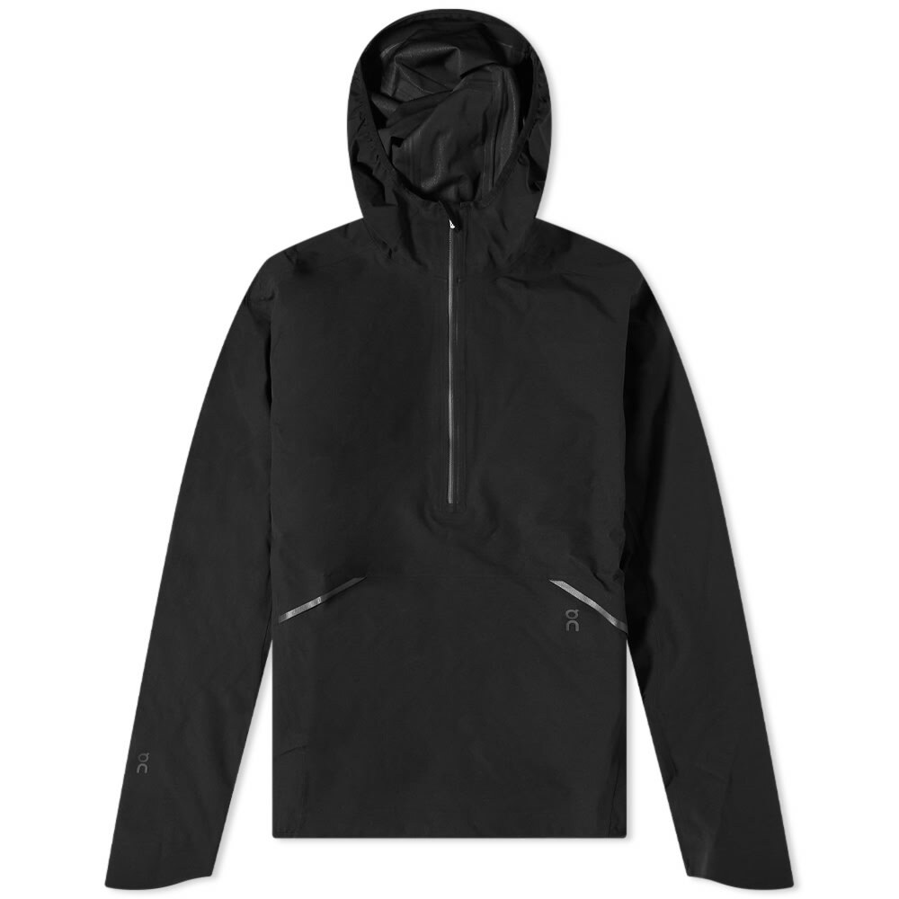 ON Men's Running Waterproof Anorak in Black On
