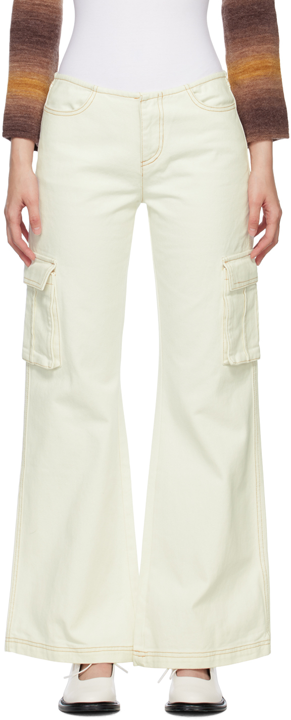 Gimaguas Off-White Flared Jeans Gimaguas